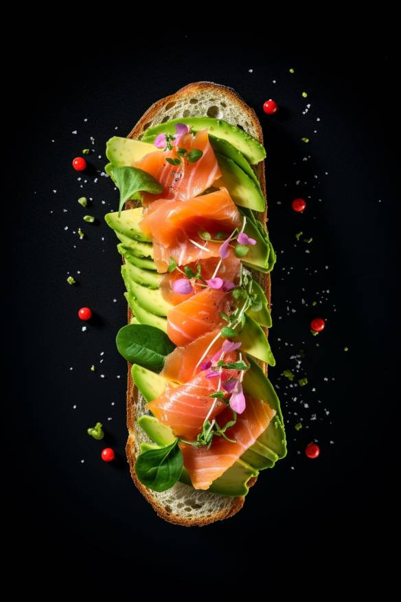 Lachs Avocado Canapés - Perfektes Fingerfood für einen Tag am See